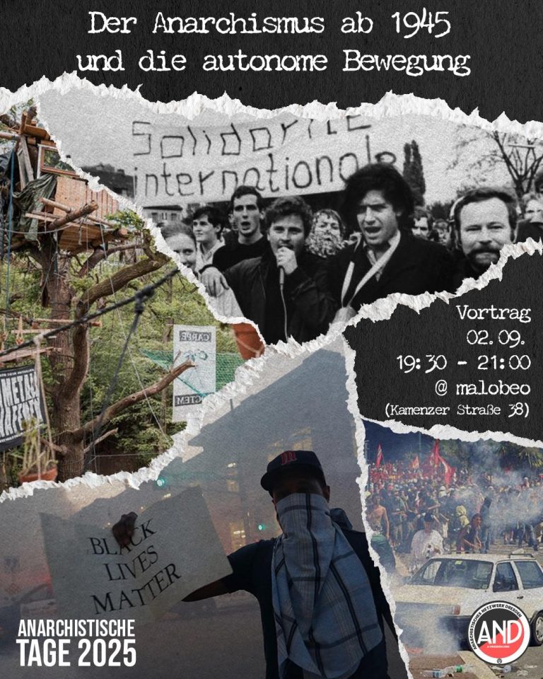 Der Anarchismus ab 1945 und die autonome Bewegung [DE] – AND
